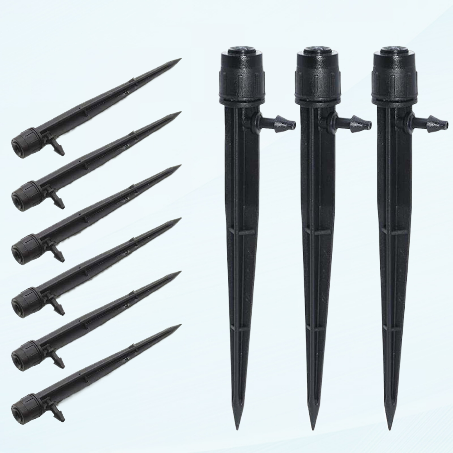 50 Pack Adjustable Irrigation Drippers Drip Emitters 360 Degree Full ...