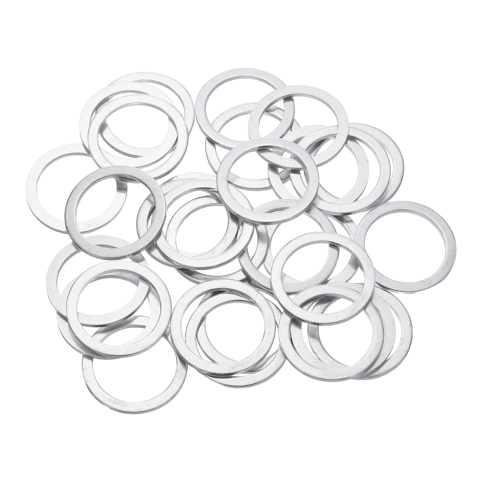50 Pack Aluminum Flat Washer, 20 x 26 x 1.5mm Seal Gaskets Flat Ring ...