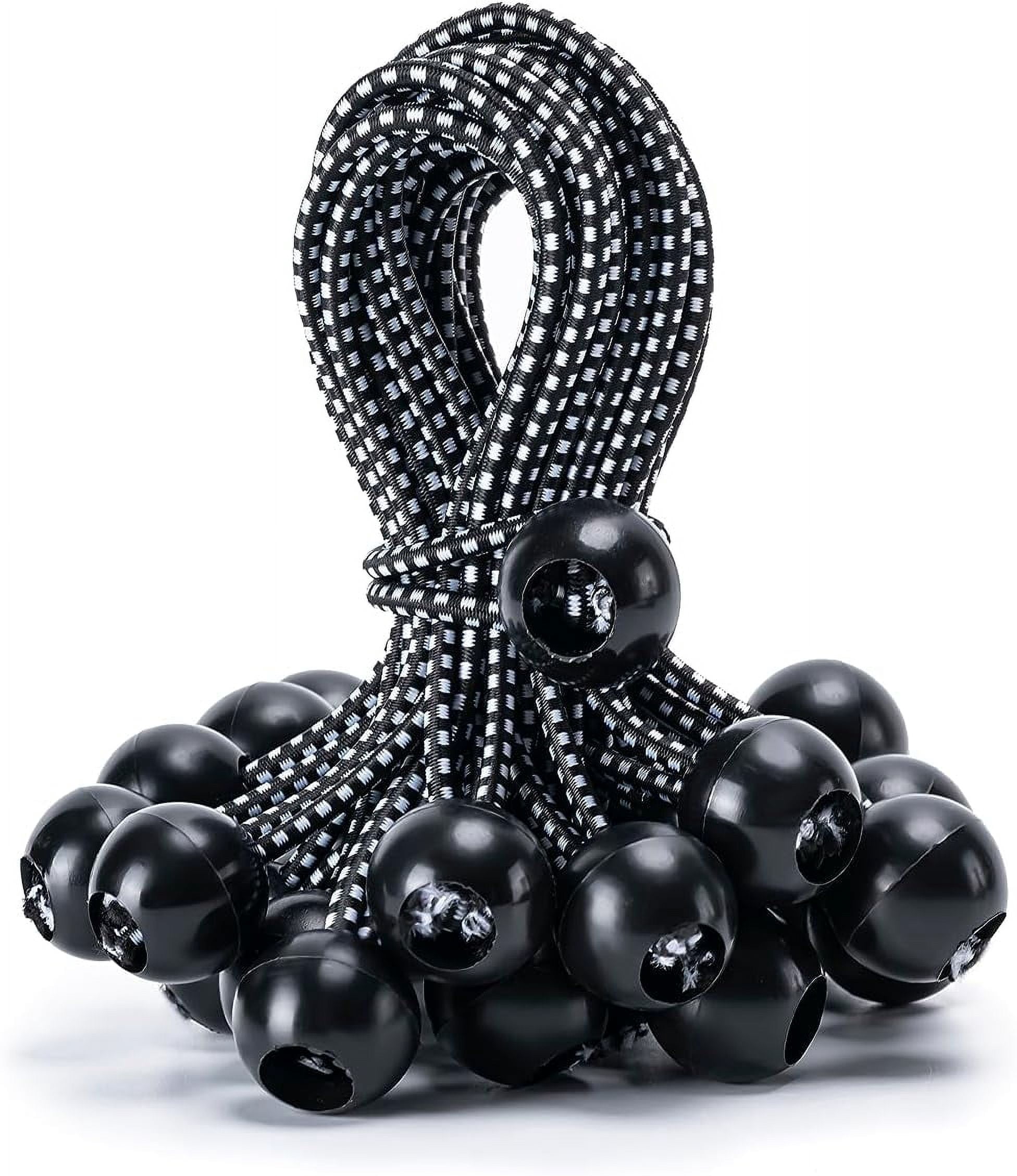 50 Pack Ball Bungee Cord, 9 Inch Heavy Duty Bungie Cord Balls Canopy ...