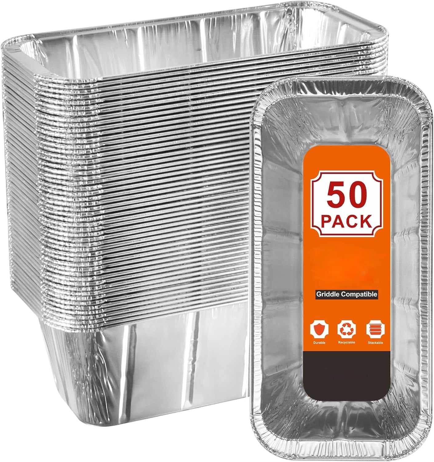 50-Pack Blackstone Griddle Accessories Grease Cup Liners, Drip Pan ...