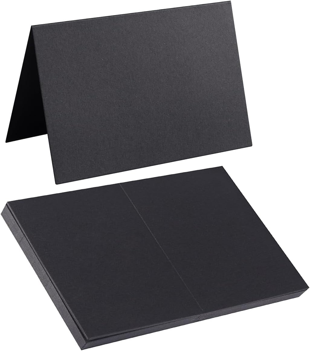 50 Pack Blank Cards Folded Cardstock Thank You Blank Greeting Cards for ...