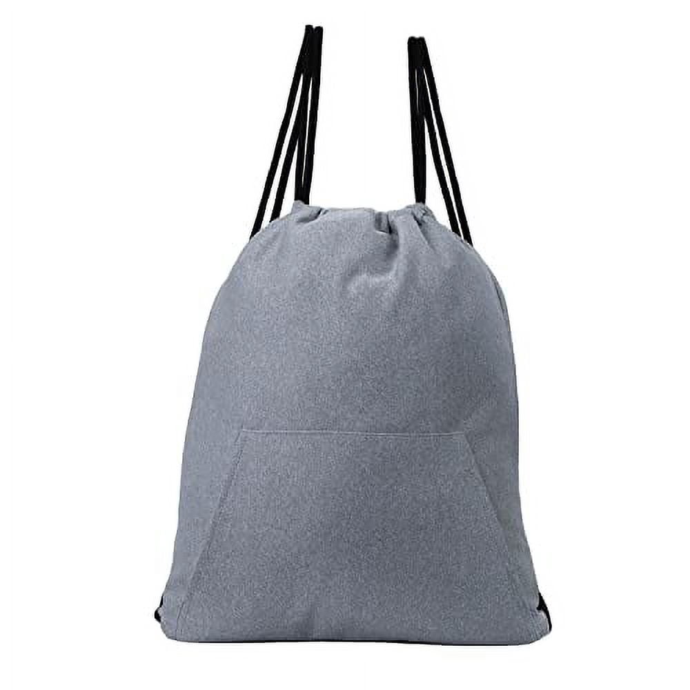 50 Pack - Bulk Case Drawstring Backpacks in Black, Promotional Gym Sack ...