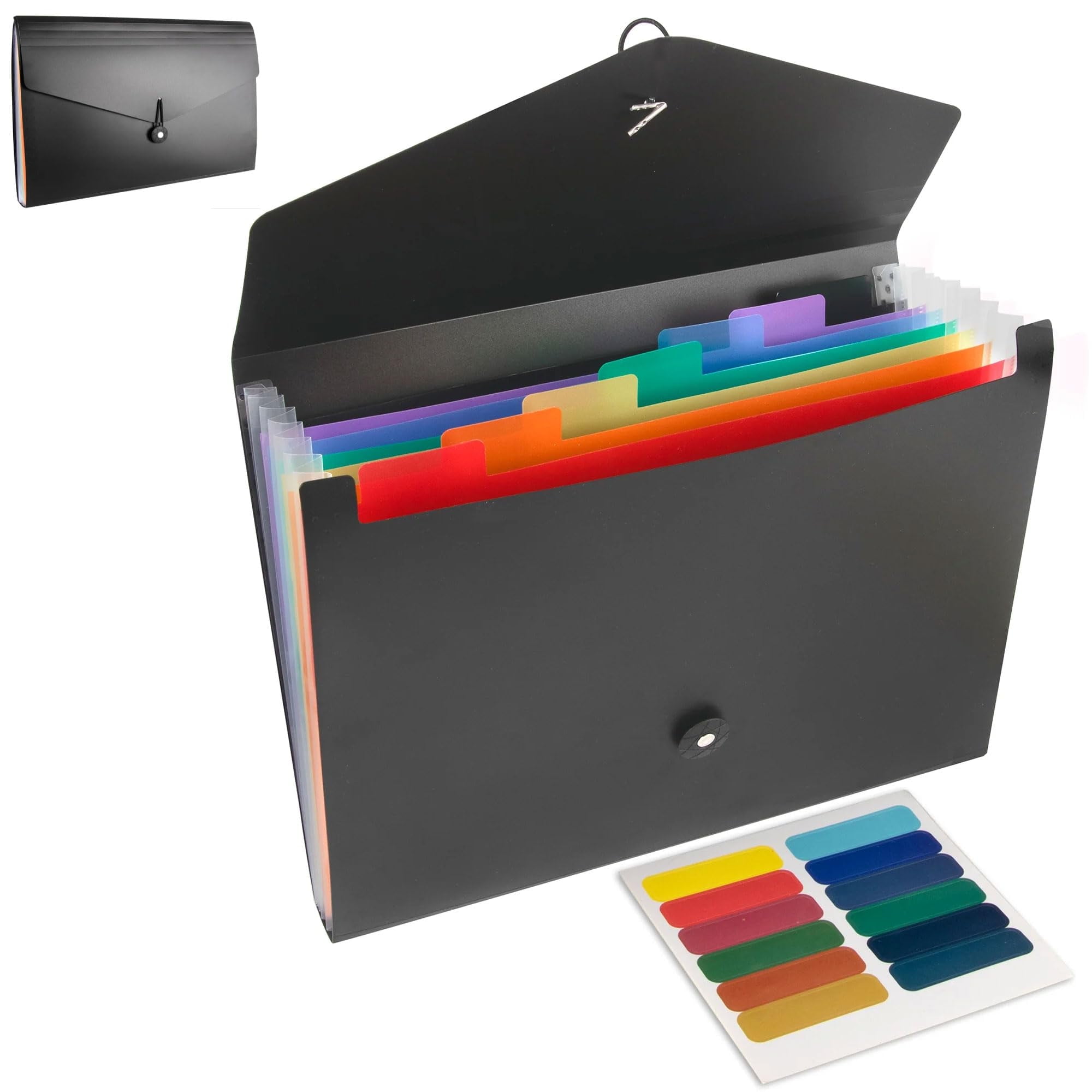 50 Pack of Bulk Wholesale 7 Pocket Accordion File Folder Holder ...