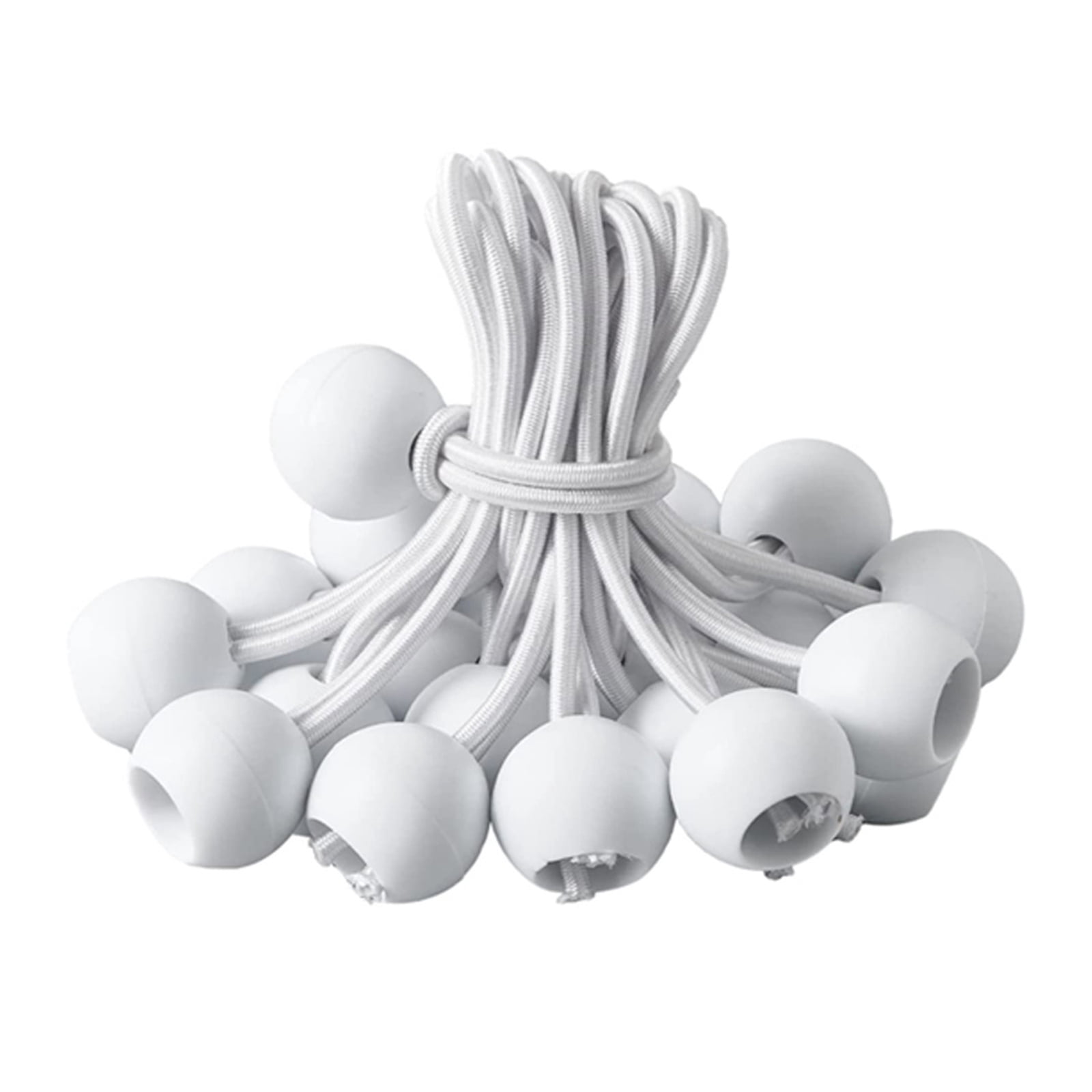 50 Pack Bungee Balls Black Bungee Heavy Duty Tarp Bungee Cords Weather ...