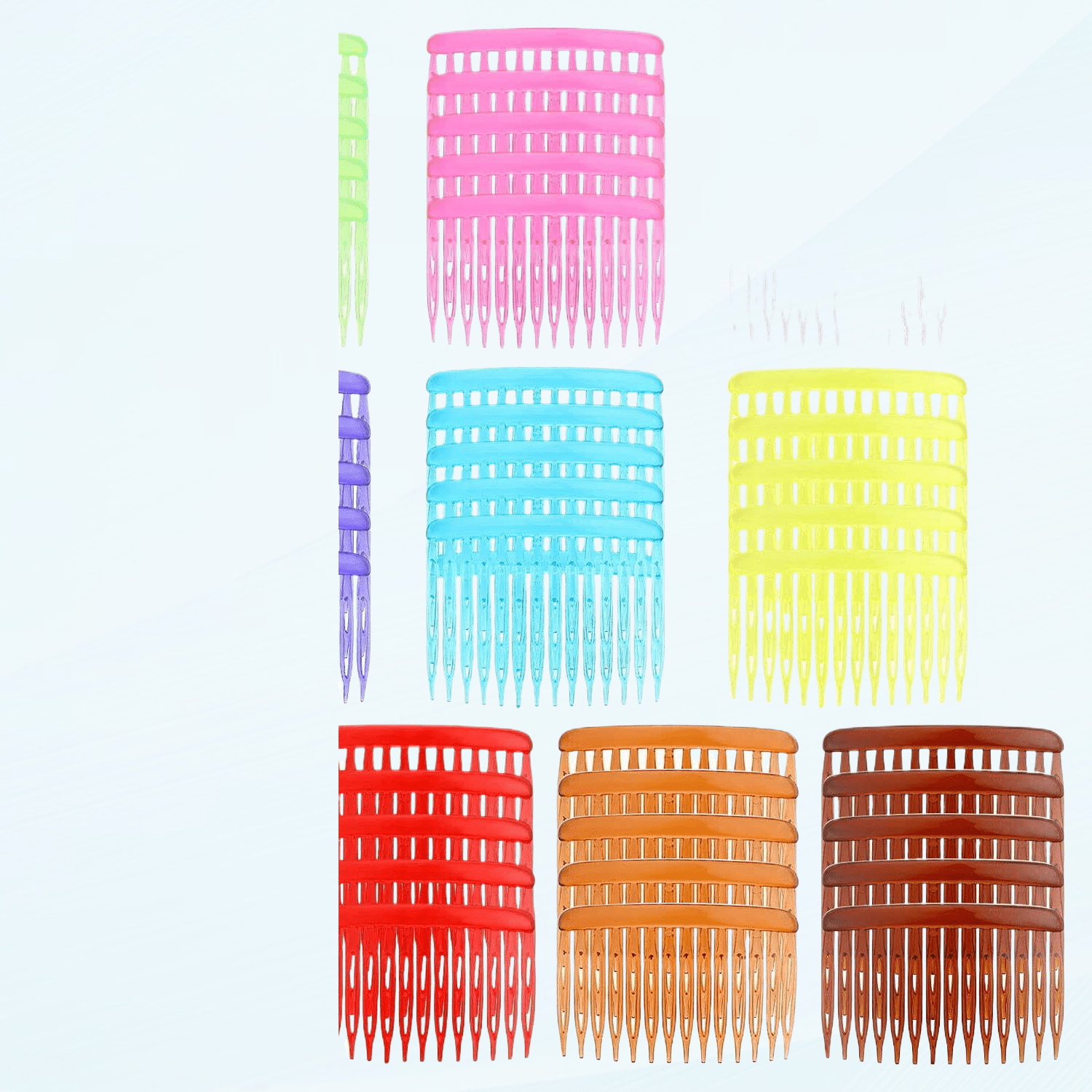 50 Pack Clear White Black Candy Small Plastic Side Hair Comb With Teeth ...