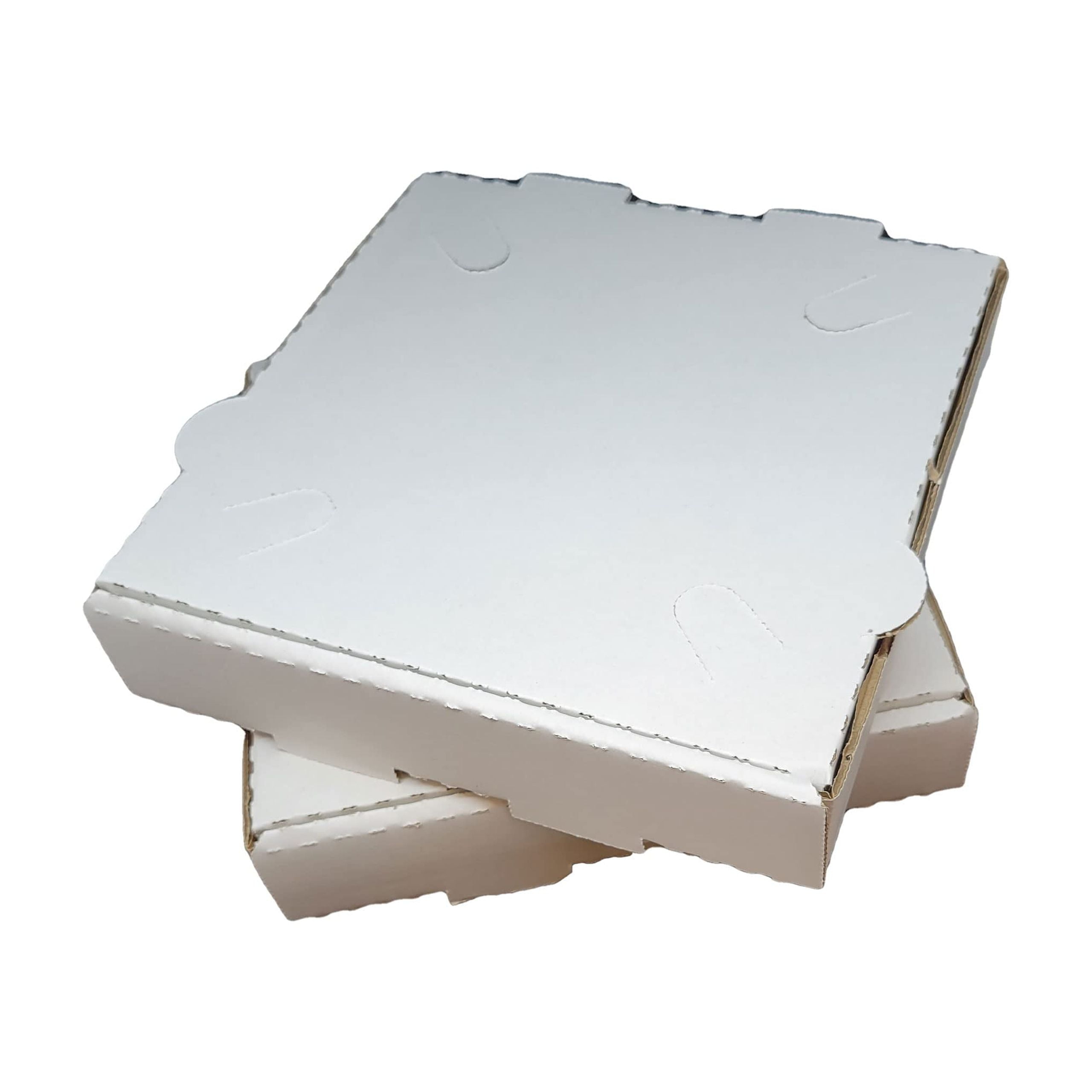 50 Pack Corrugated Pizza Box - White Cardboard (8" x 8") - Walmart.com