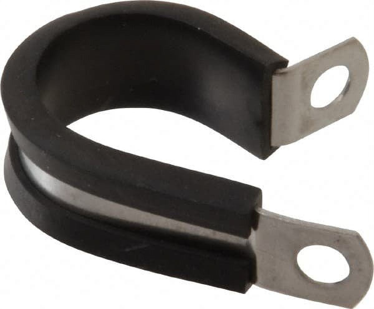 50 Pack Cushion Clamps for 7/8" Pipe, Stainless Steel Loop with EPDM ...