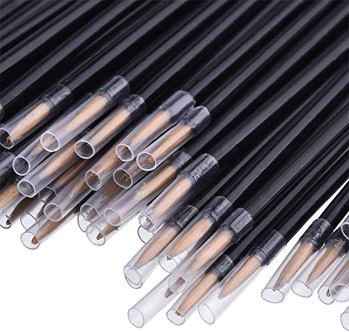 50 Pack Disposable Eyeliner Wands Brushes Applicator Cosmetic Makeup ...