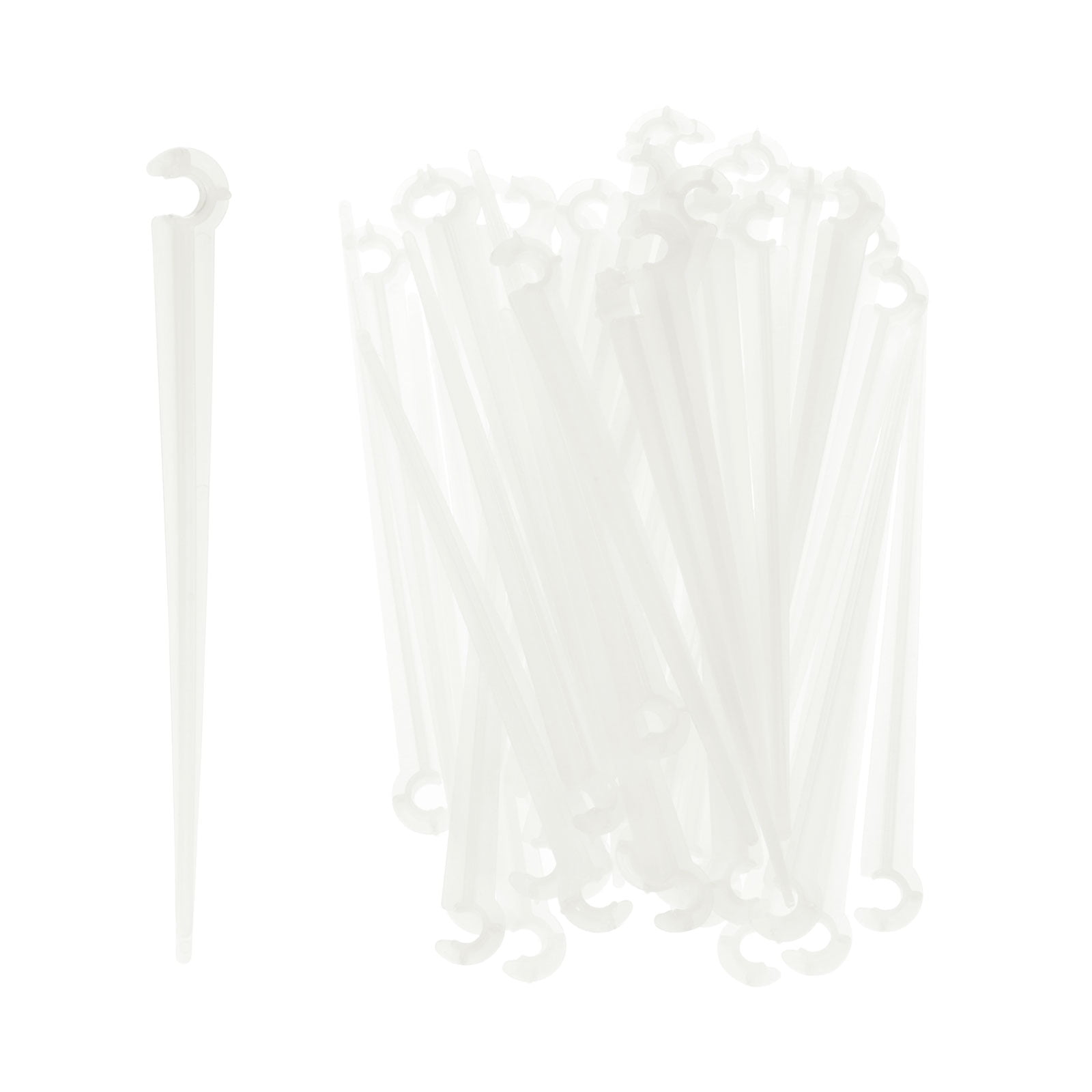 50-Pack Drip Irrigation Support Stakes, 4.3" Strong Plastic Universal ...