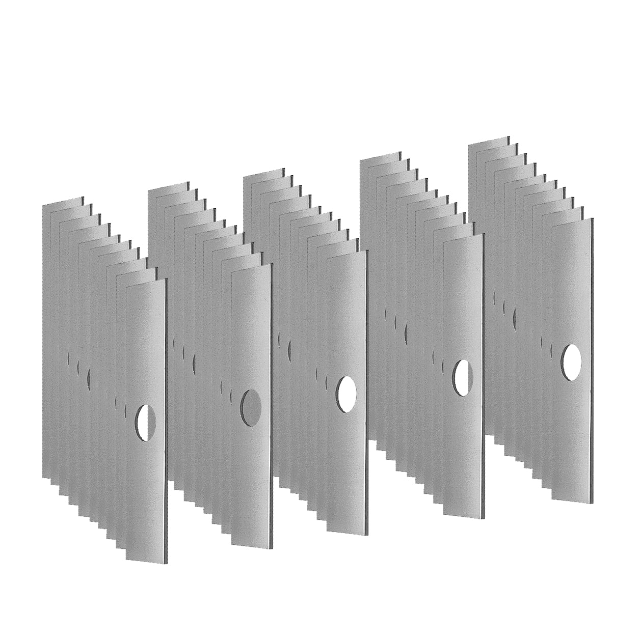(50 Pack) Edger Blade (8" x 1") Non-Heat Treated Compatible with Stihl ...
