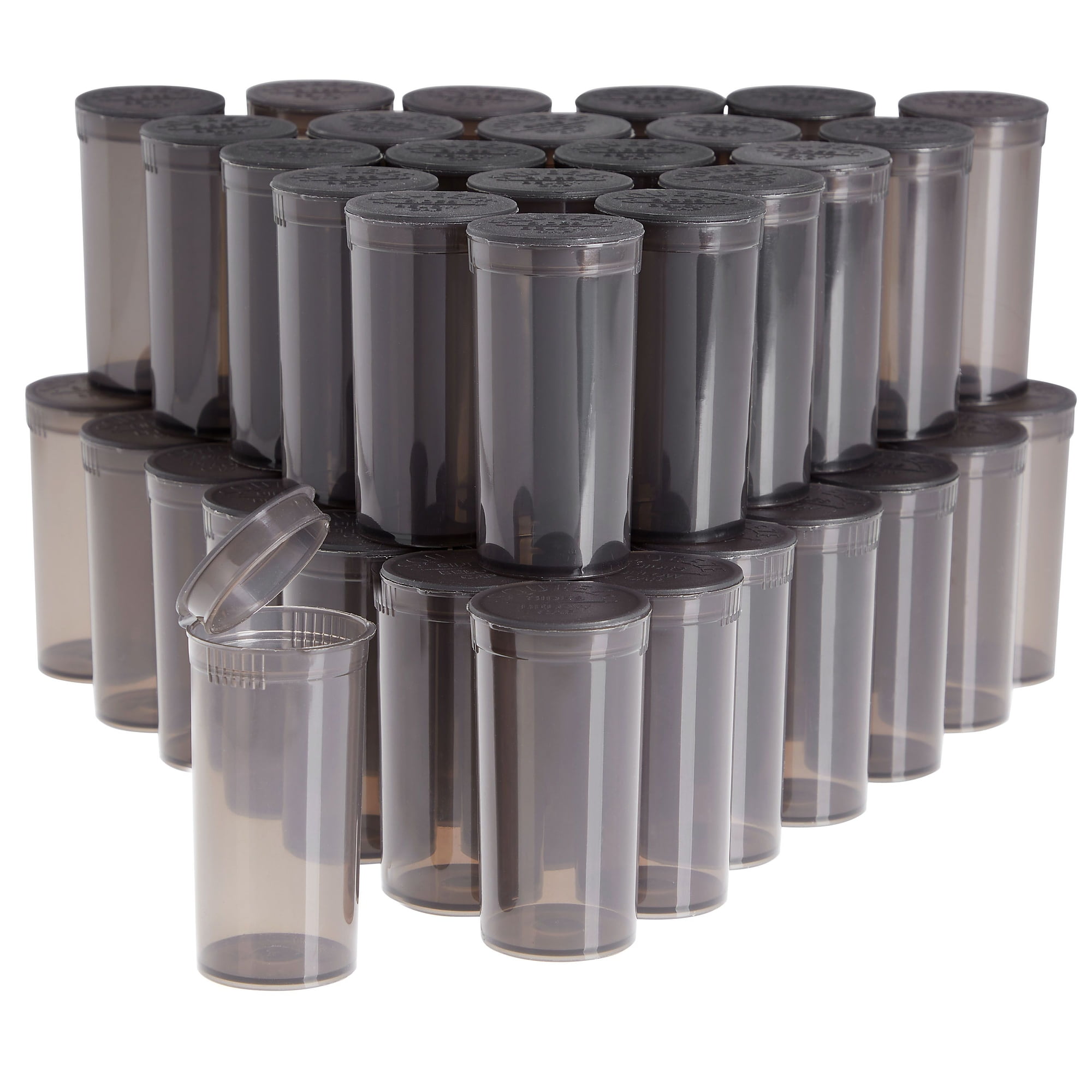 Walmart 50 Pack - 13 Dram Pill Bottles, Medicine Containers with Lids ...