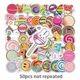 50-Pack Fresh and Cute Graffiti Stickers - Waterproof Cartoon Stickers ...