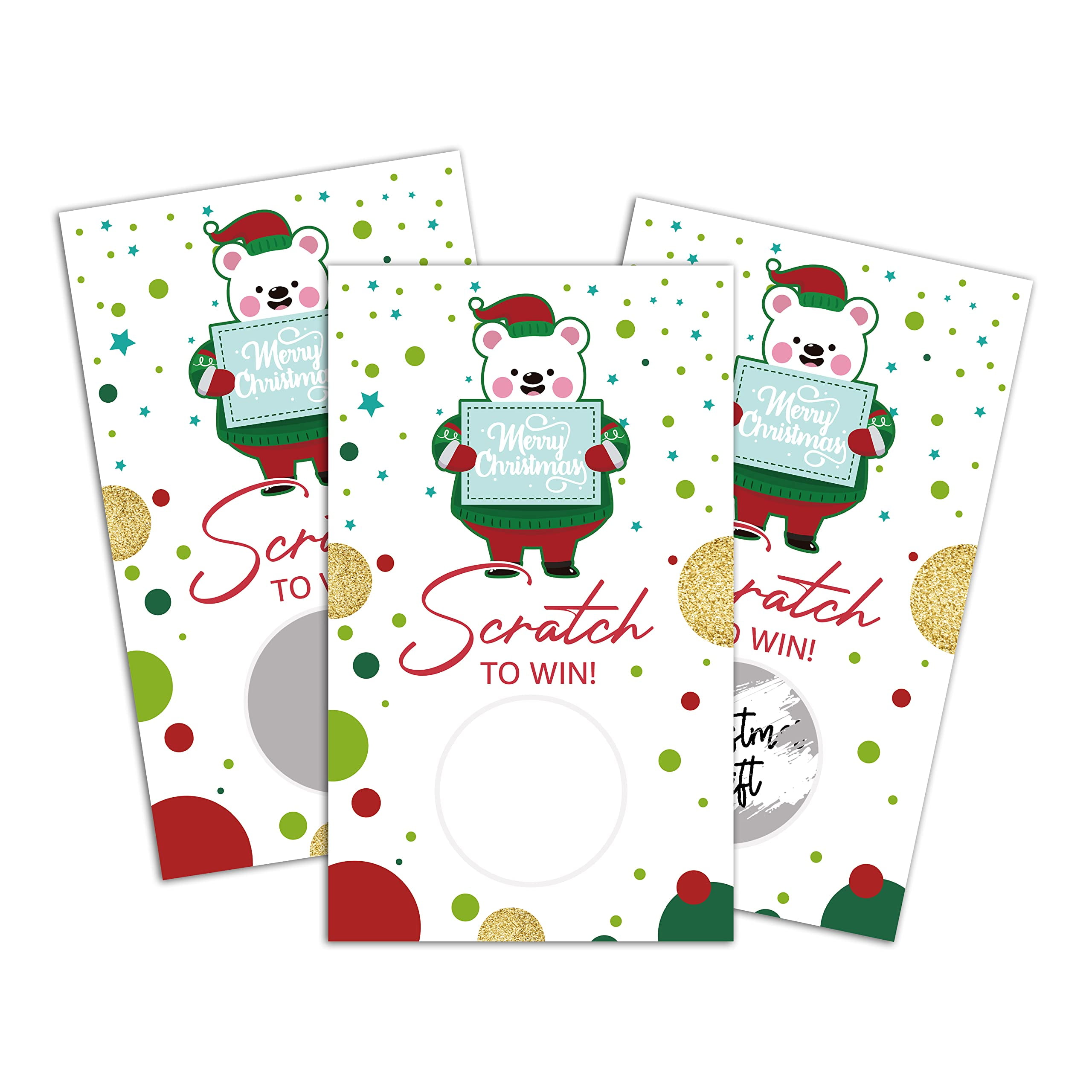 50 Pack Funny Christmas Scratch Off Cards Festival Scratch Game Cards ...