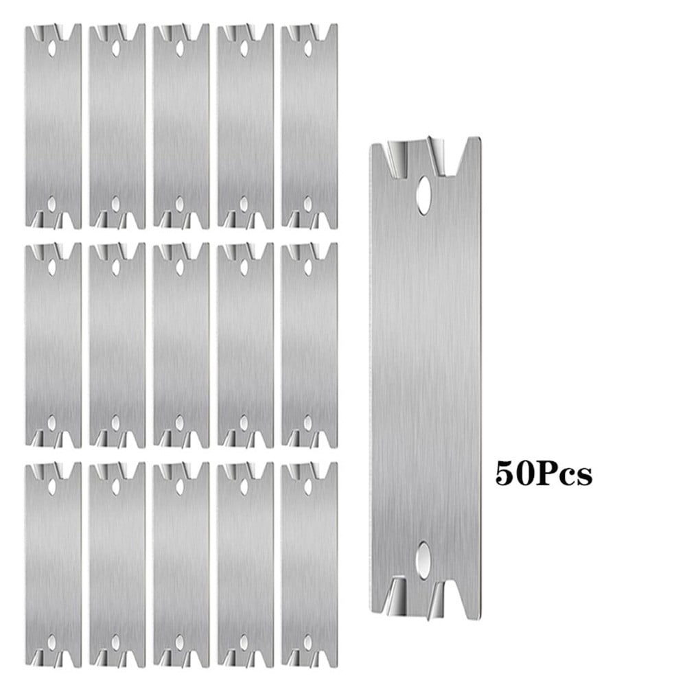 50-Pack Galvanized Steel Nail Plates 6x1.5 Inch - Wood Protection ...