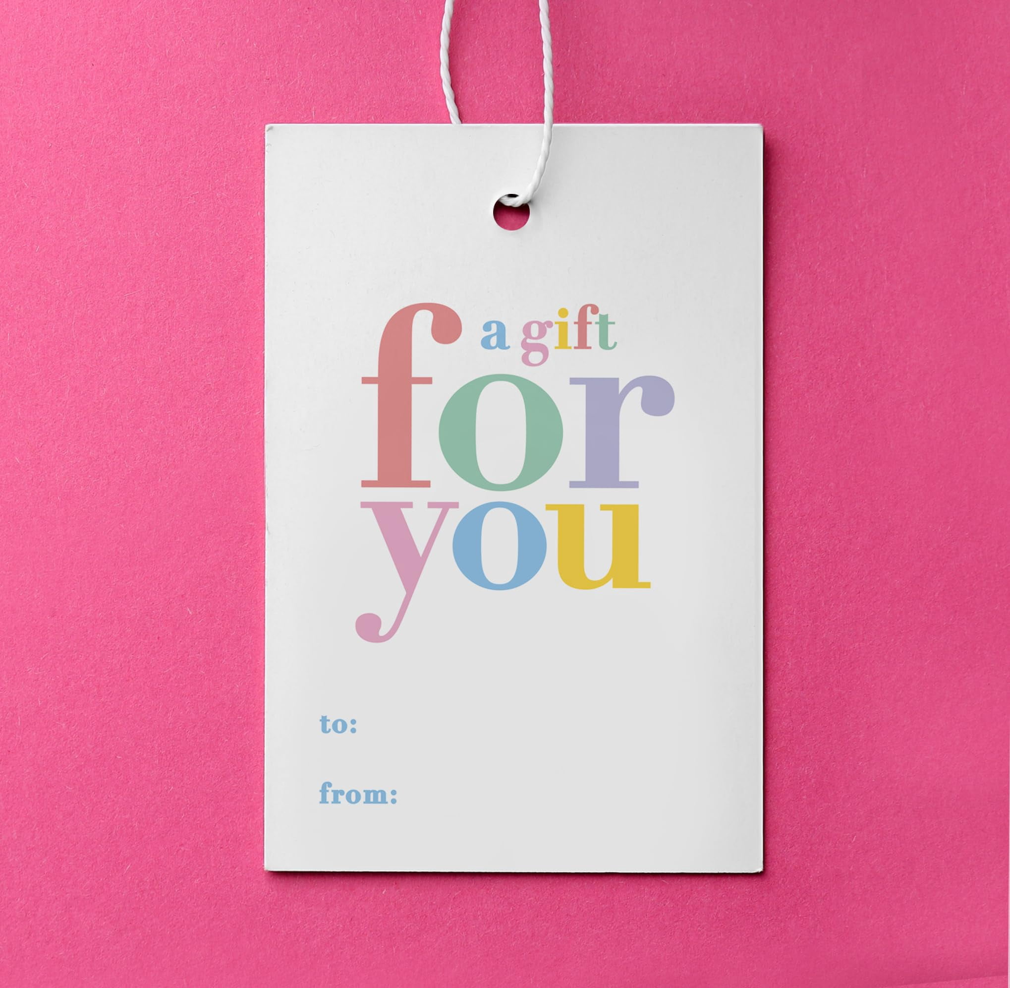 50-Pack Gift Tags - VTF5 “A Gift for You” | Holiday, Christmas, Gifts ...