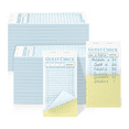 50 Pack Guest Check for Servers 2Part Carbonless Waiter Notepad Food ...