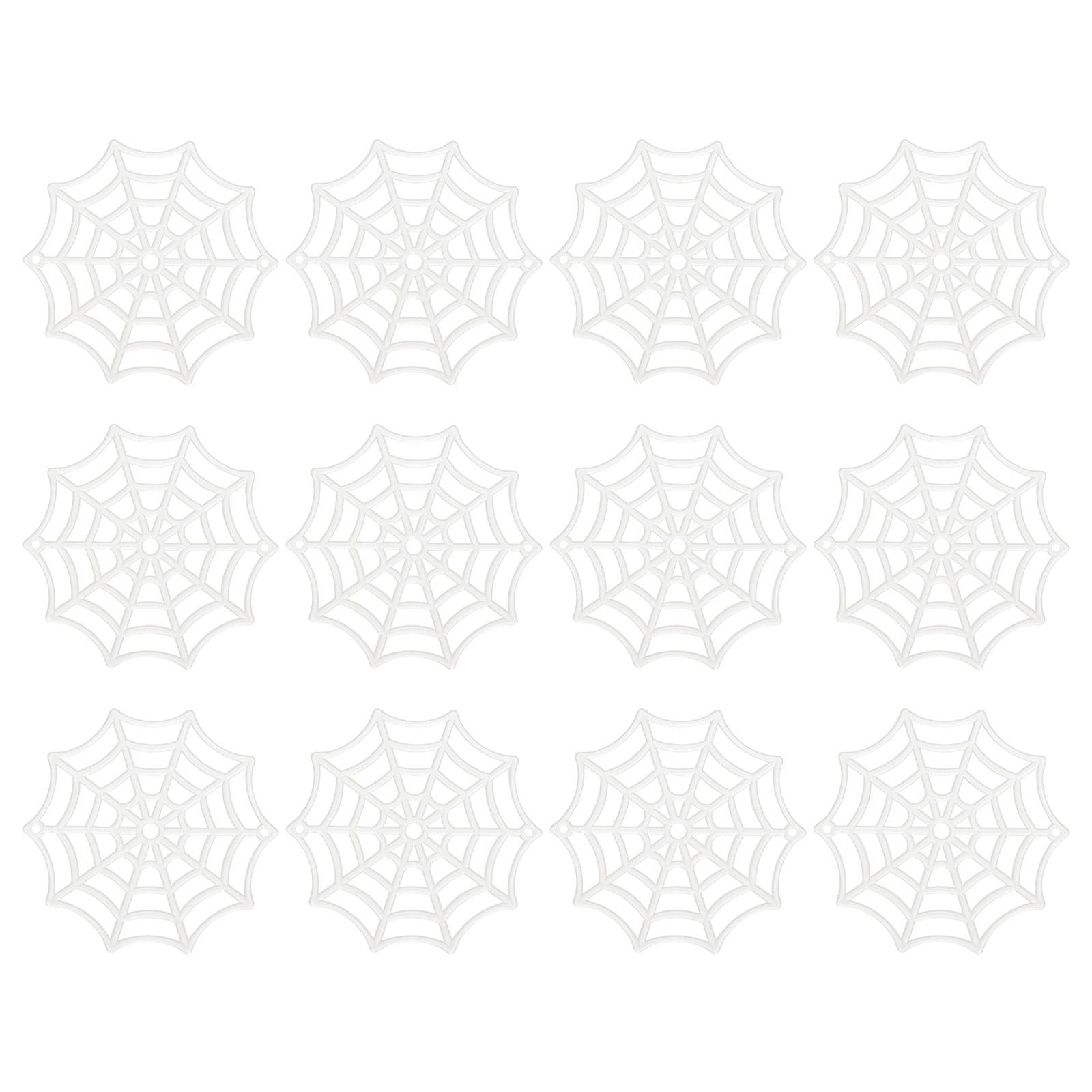 50-Pack Halloween Plastic Cobweb, 5.5cm Fake Spider Web Cobweb Ornament ...