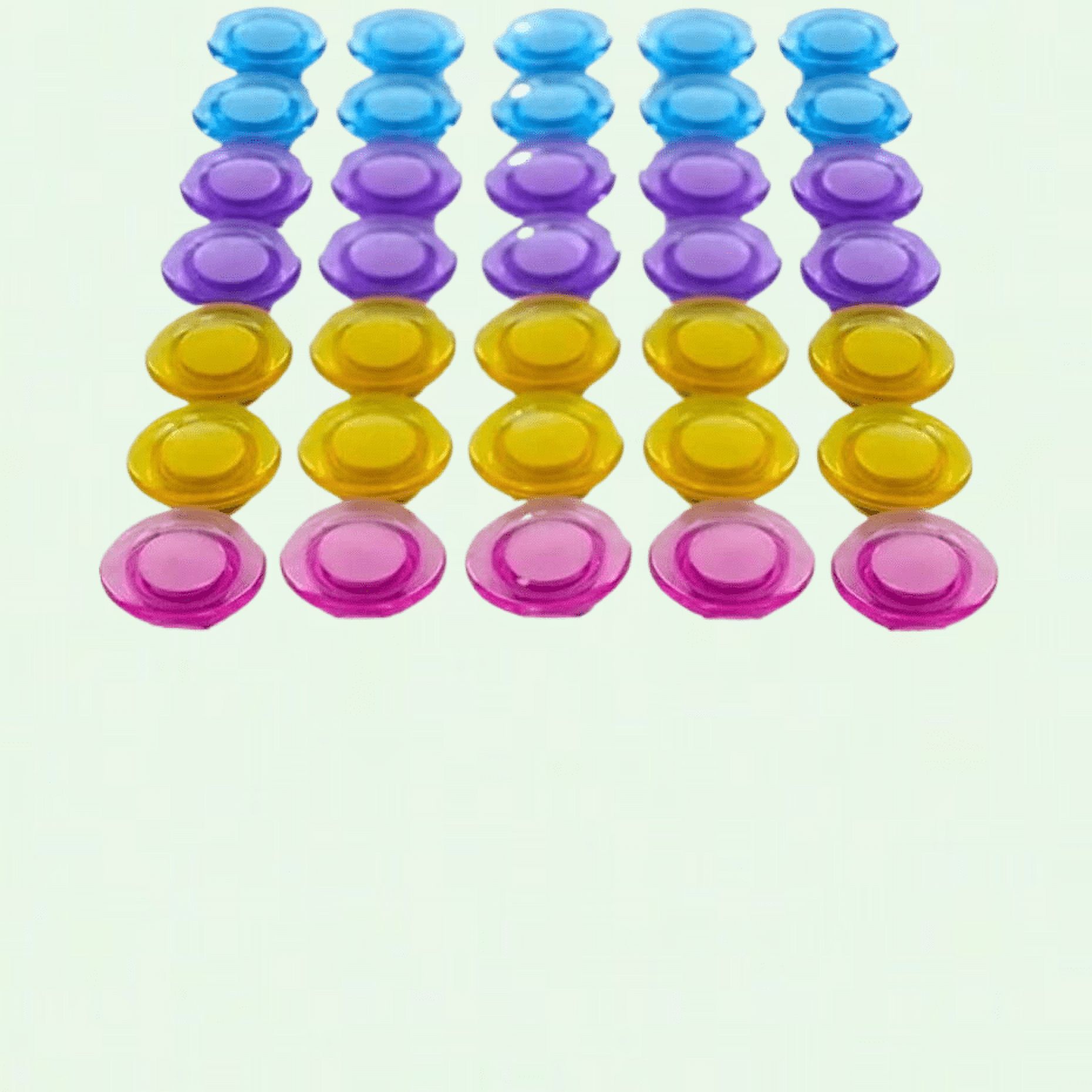 50 Pack Heavy Duty Whiteboard Magnets, Clear Hat Design, Office Magnets ...