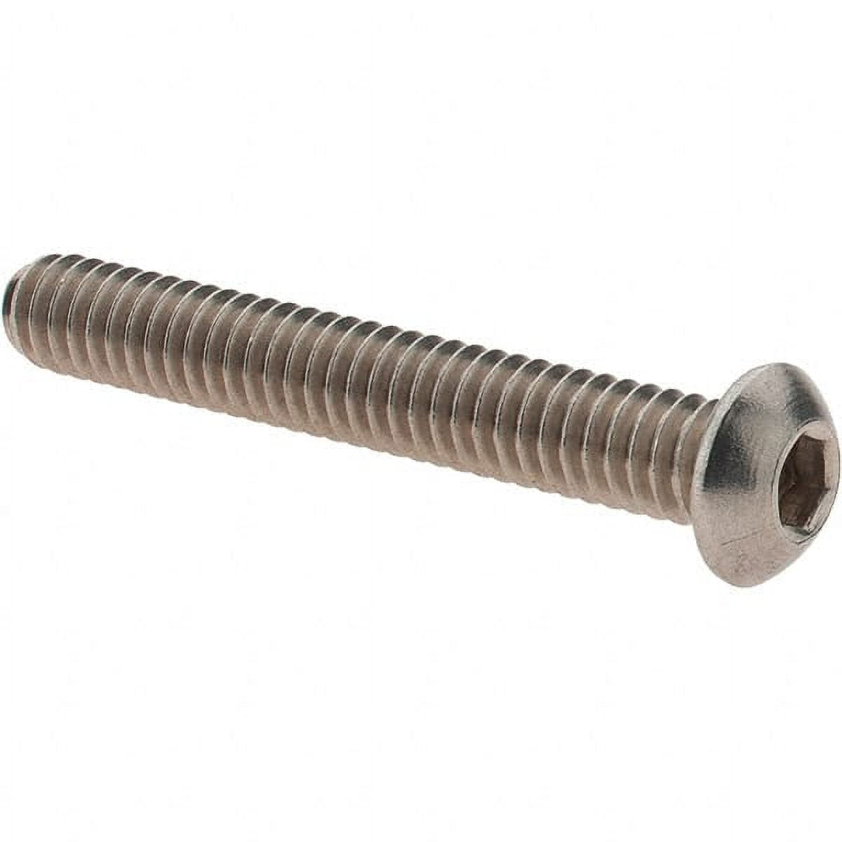 50 Pack Hex Socket Drive Button Socket Cap Screws, 1/4-20 1-3/4" L ...
