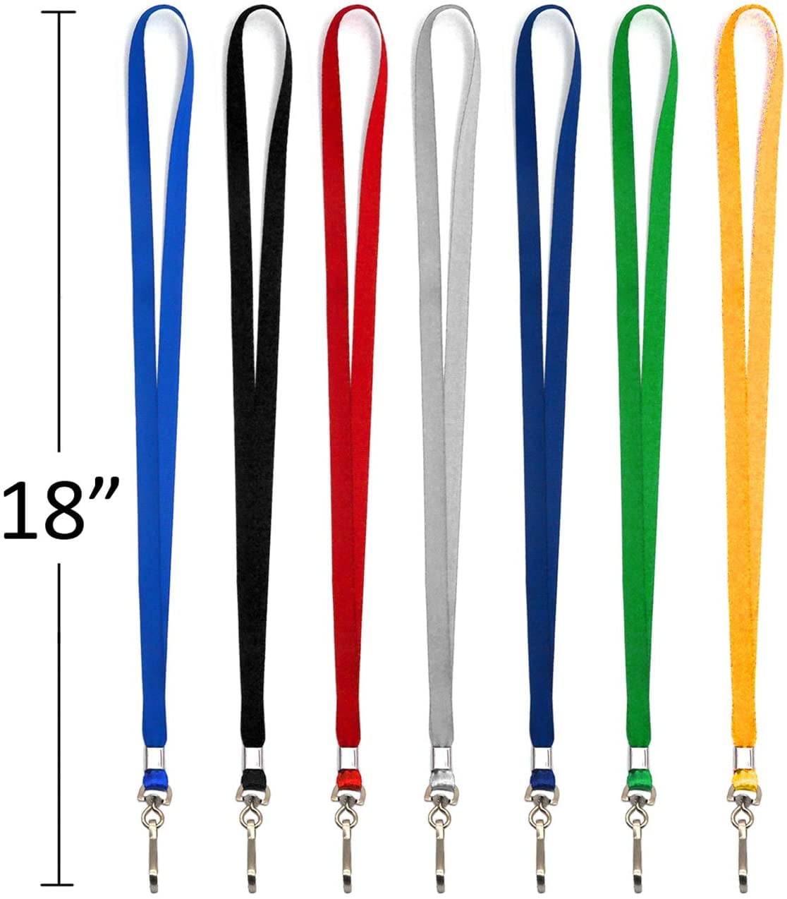 50 Pack ID Badge Holder Lanyards with Waterproof ID Card Holder Bulk ...