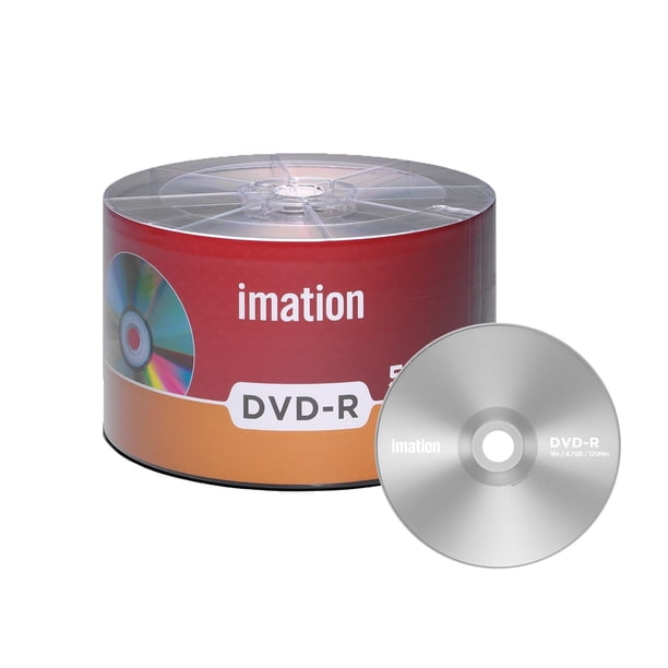 50 Pack Imation DVD-R 16X 4.7GB/120Min Branded Logo Blank Media ...