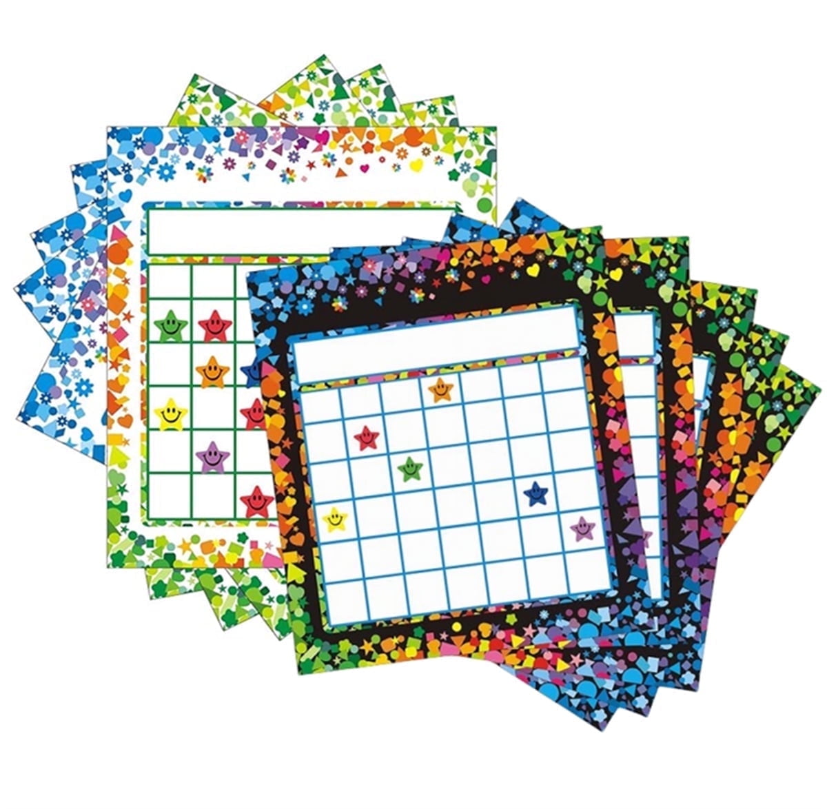 50 Pack Incentive Chart,Confetti Theme Chart for Kids Students,Children ...