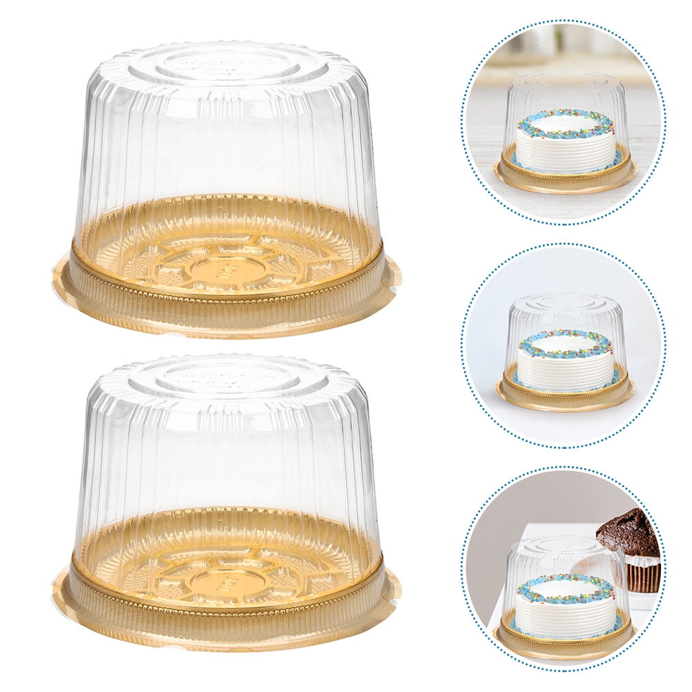 50 Pack Individual Cupcake Containers, Plastic Cupcake Boxes with Lids ...