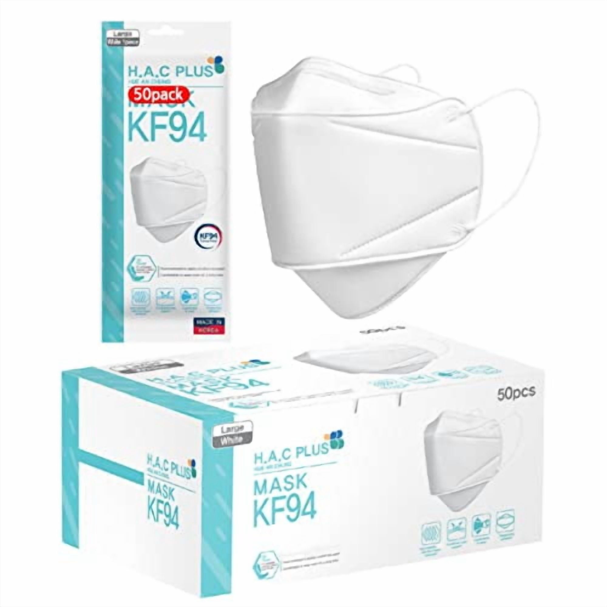 [50 Pack] KF94 face mask, Made in Korea, Sold by Authentic Brands Korea ...