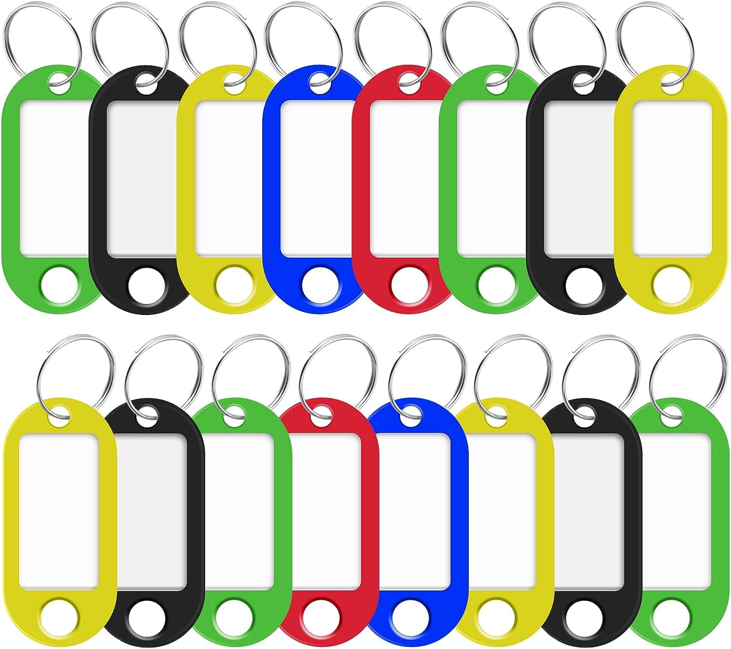 50 Pack Key Tags with Labels and Split Rings, Key Tags with Labels, 5 ...