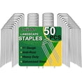 50 Pack Lawn Staples, Premium Garden Landscape Staples, Galvanized ...