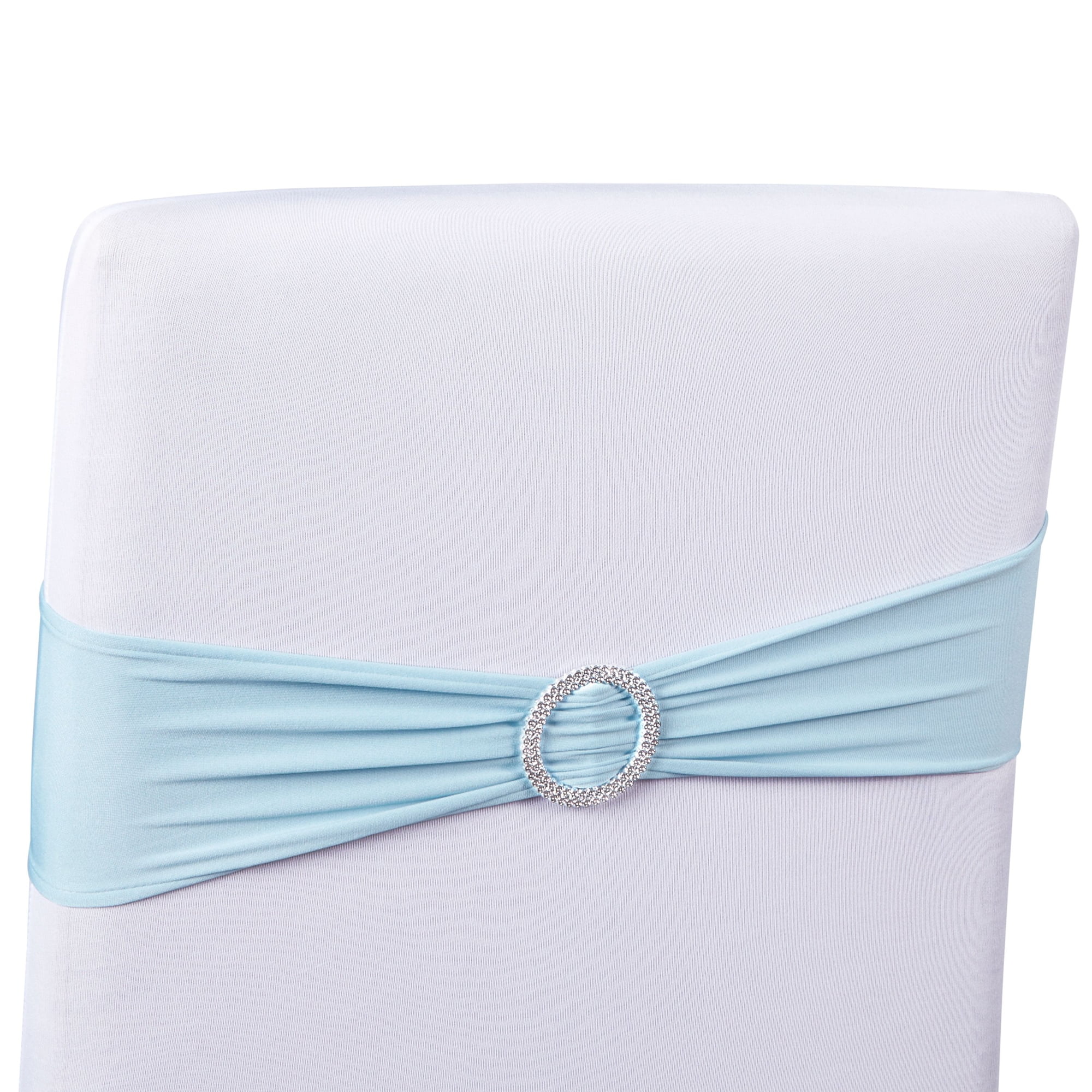 50 Pack Light Blue Chair Sashes for Wedding Reception, Baby Shower ...