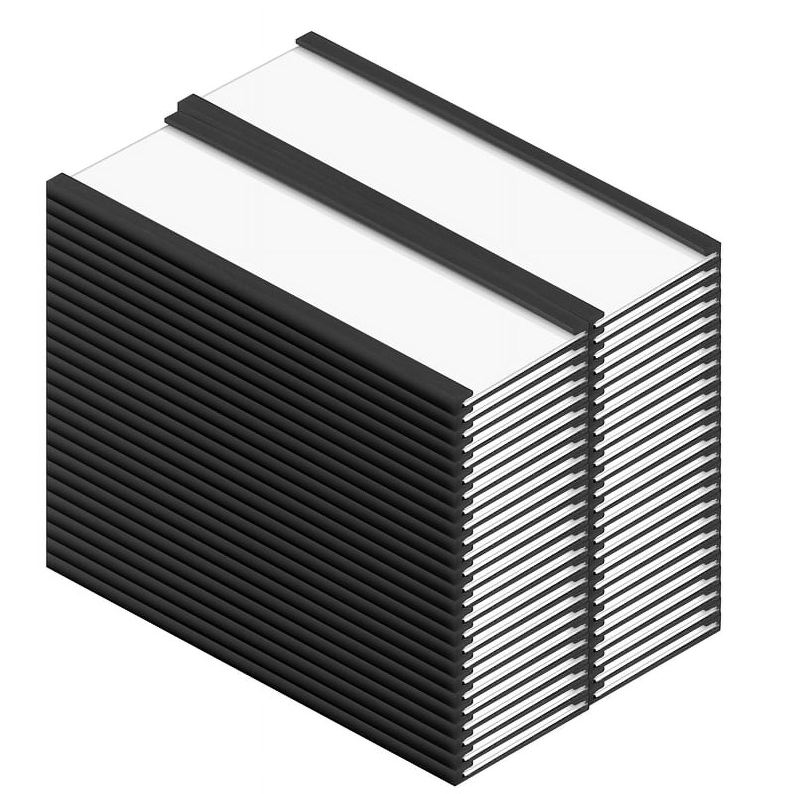 50 Pack Magnetic Label Holder C Channel Magnetic Labels, Magnetic Data ...