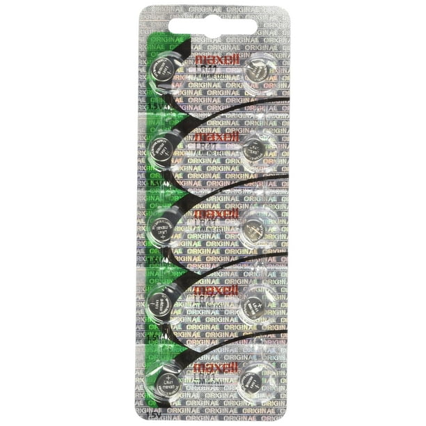 50 Pack Maxell LR41 AG3 192 button cell battery "NEW HOLOGRAM PACKAGE 0%Hg Mercury Free ...