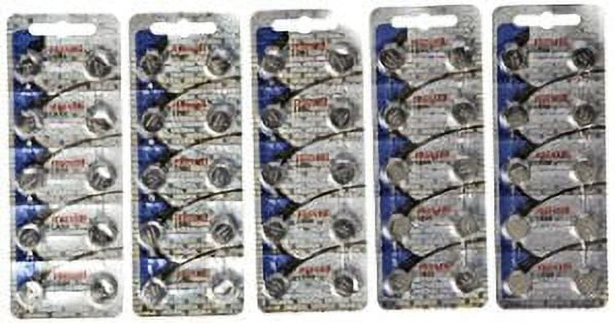 50 Pack Maxell LR44 AG13 357 button cell battery "NEW HOLOGRAM PACKAGE ...