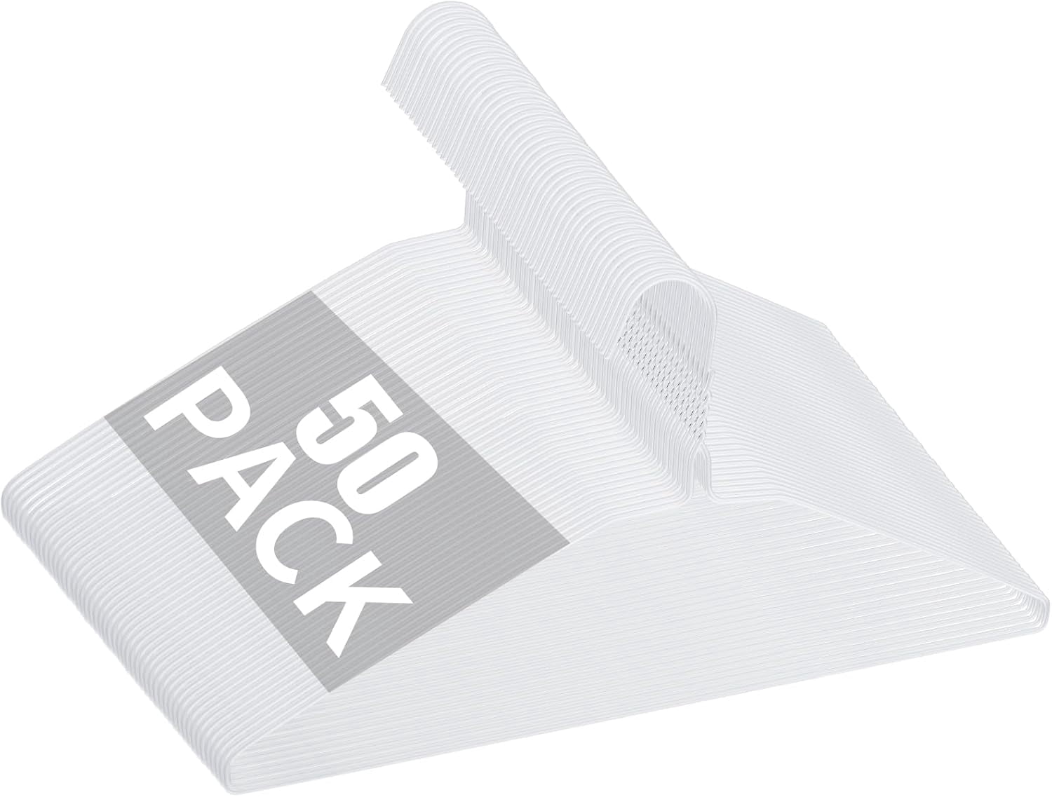 50 Pack Metal Wire Hanger, 18-inch Clothes Hangers in Bulk, Wire ...