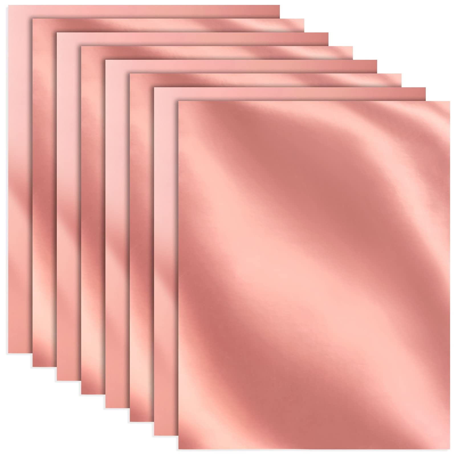 50 Pack Metallic Rose BCF26 Gold Cardstock Sheets for Arts and Crafts ...