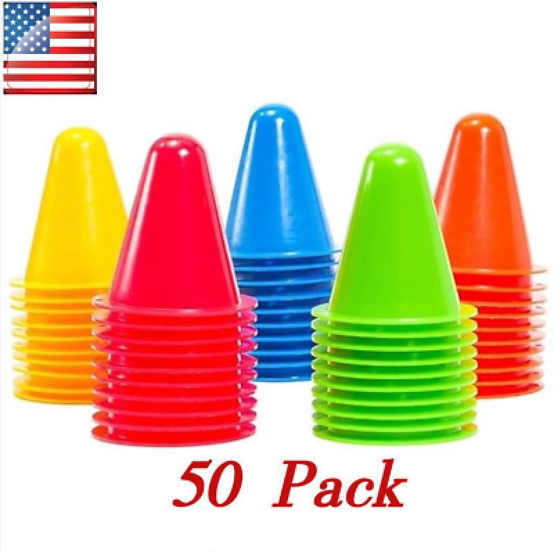 50 Pack Mini Cones for Classroom Traffic Cones Sports Cones for Soccer ...