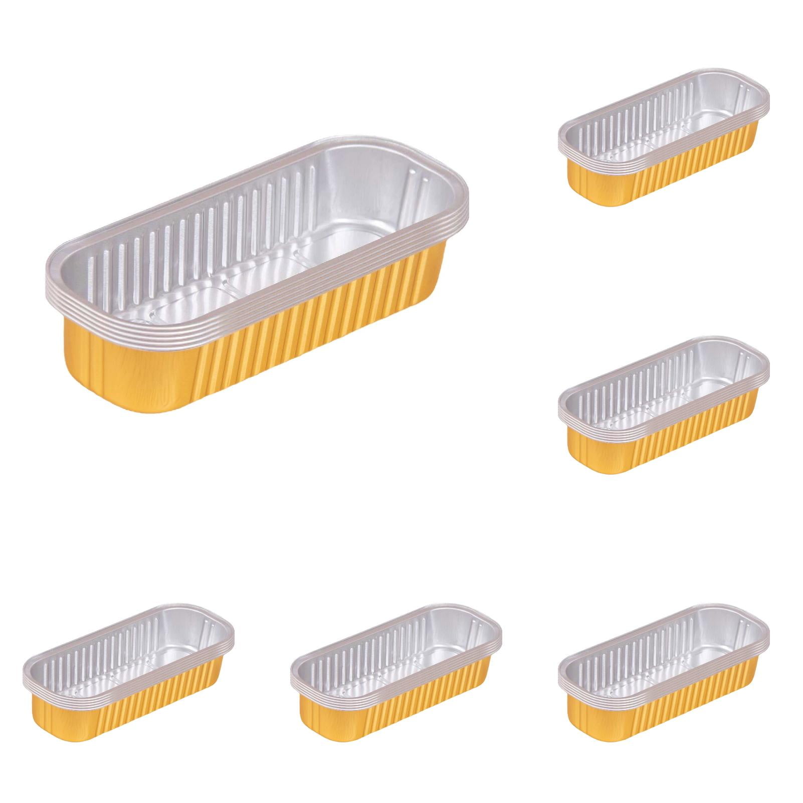 50 Pack Mini Loaf Pans, Mini Cake Pans, Aluminum Pans, Disposable ...