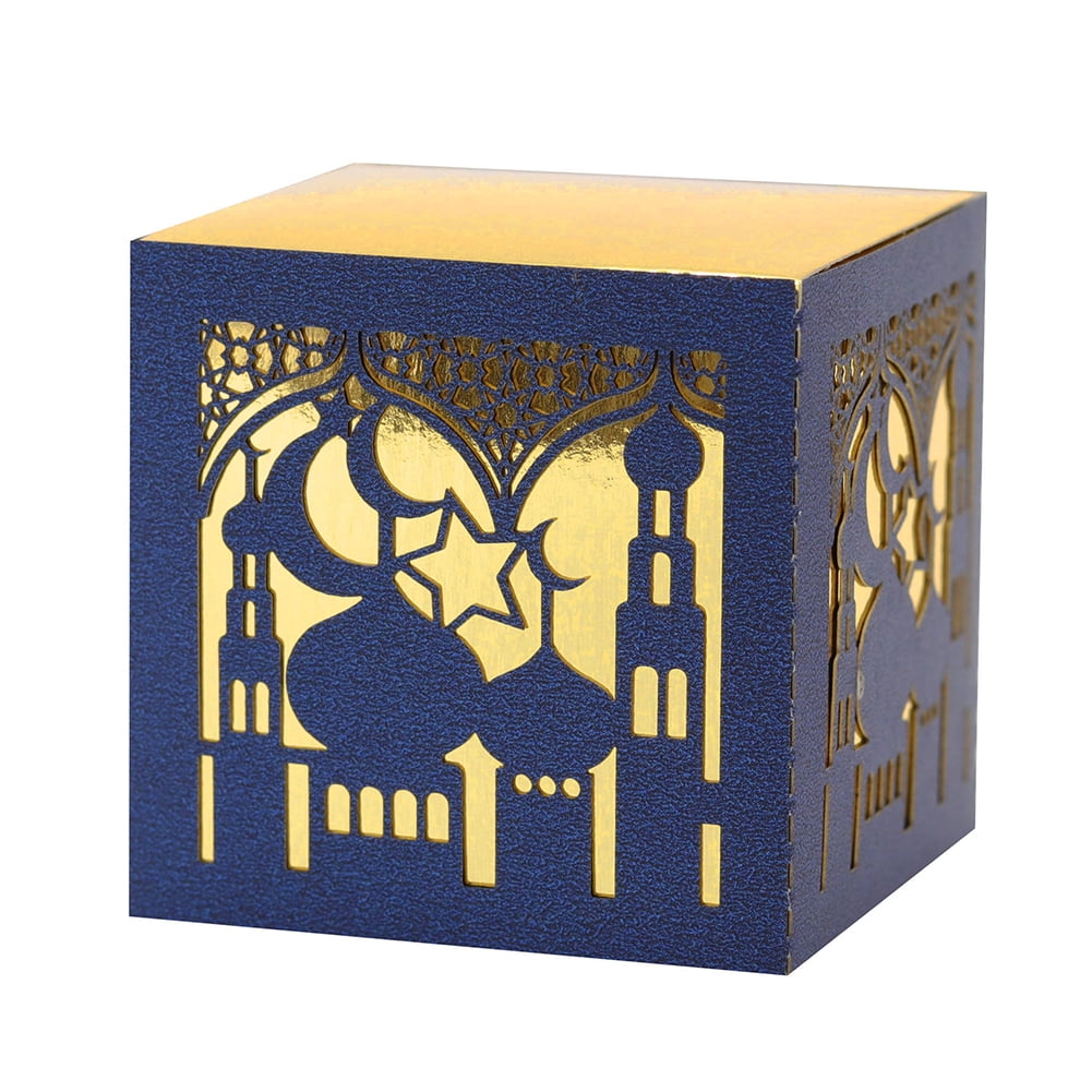 50 Pack Mubarak Candy Box Ramadan Gift Boxes with Ribbons Middle ...
