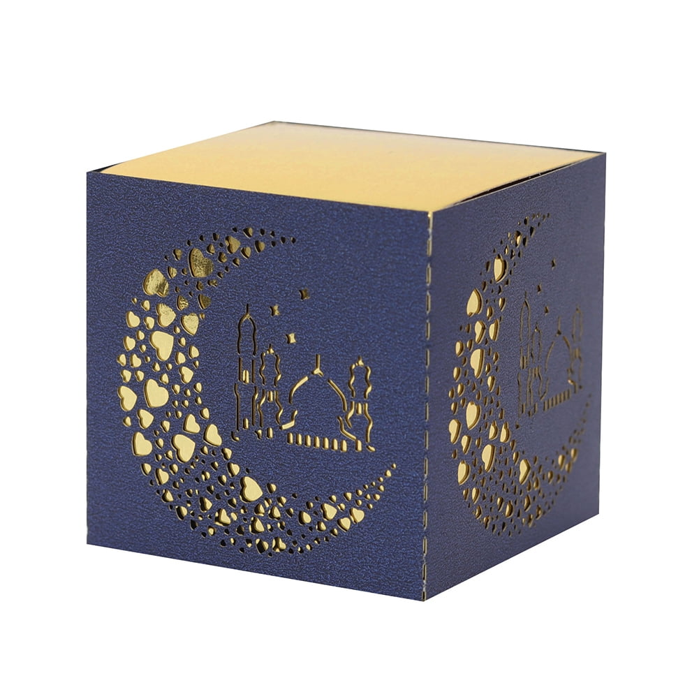 50 Pack Mubarak Favor Boxes Crescent Castle Wedding Favor Boxes ...