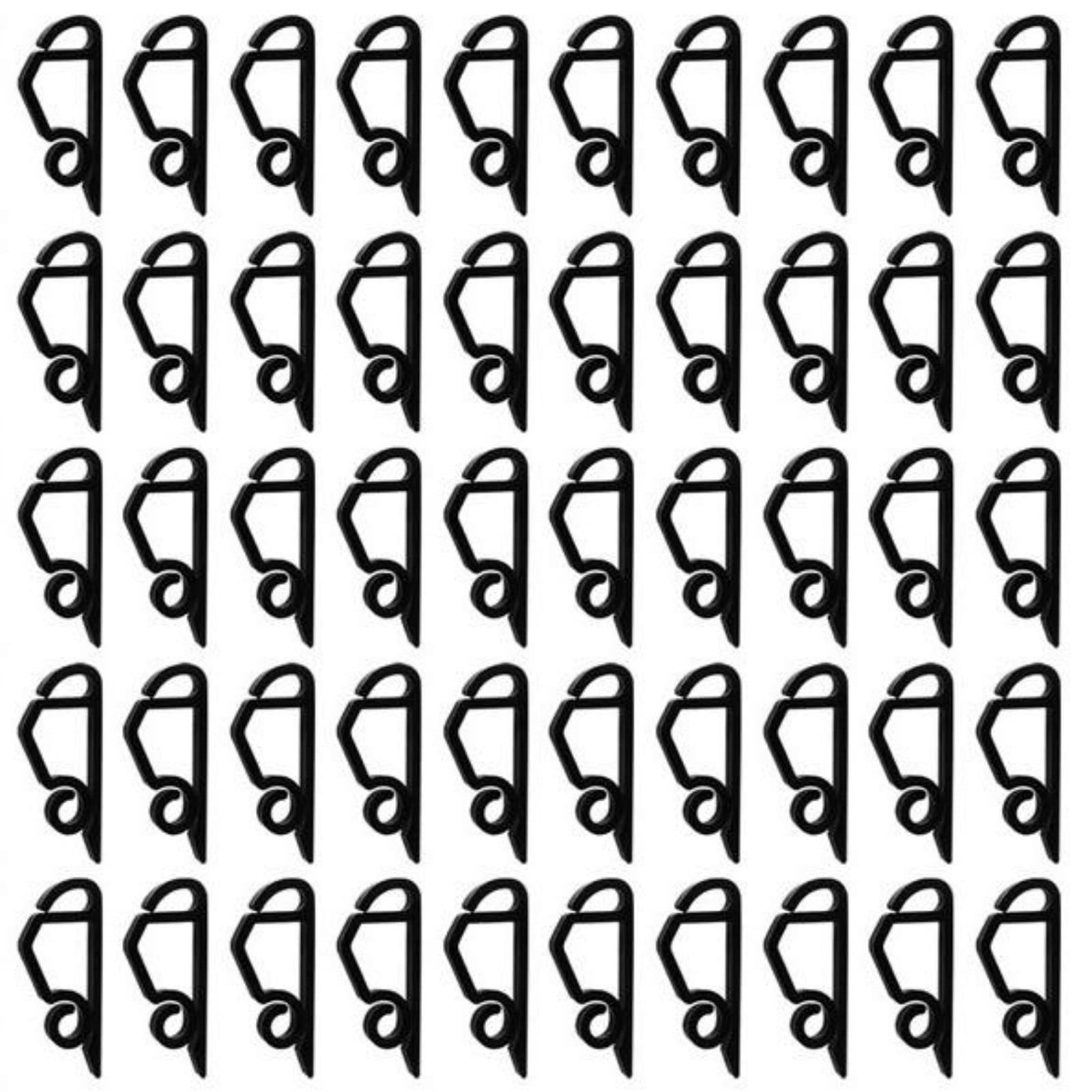 50 Pack Outdoor String Light Clips Slide Hook Design Weather Resistant ...