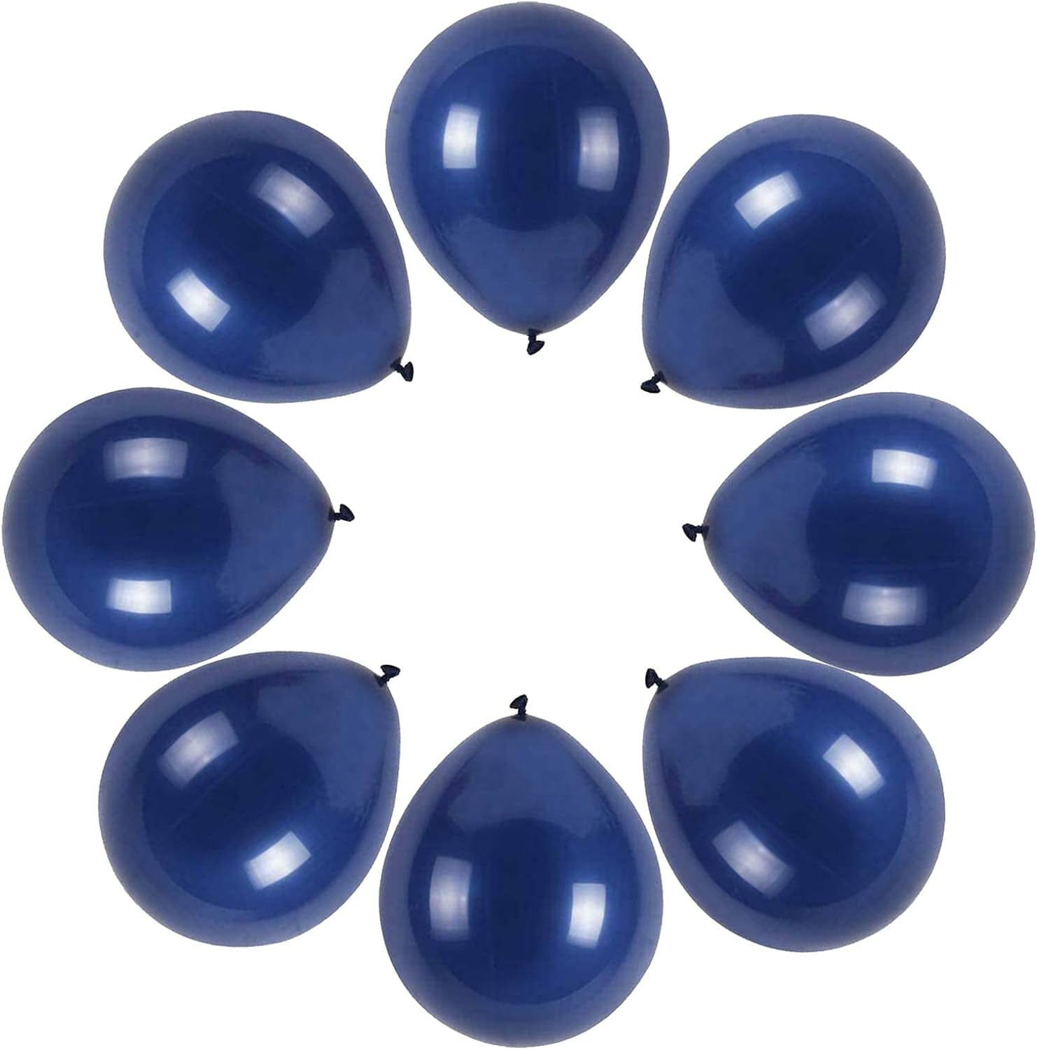 50 Pack Pearl Balloons 12 Inch - Navy Blue Pearlized Balloons - Walmart.com