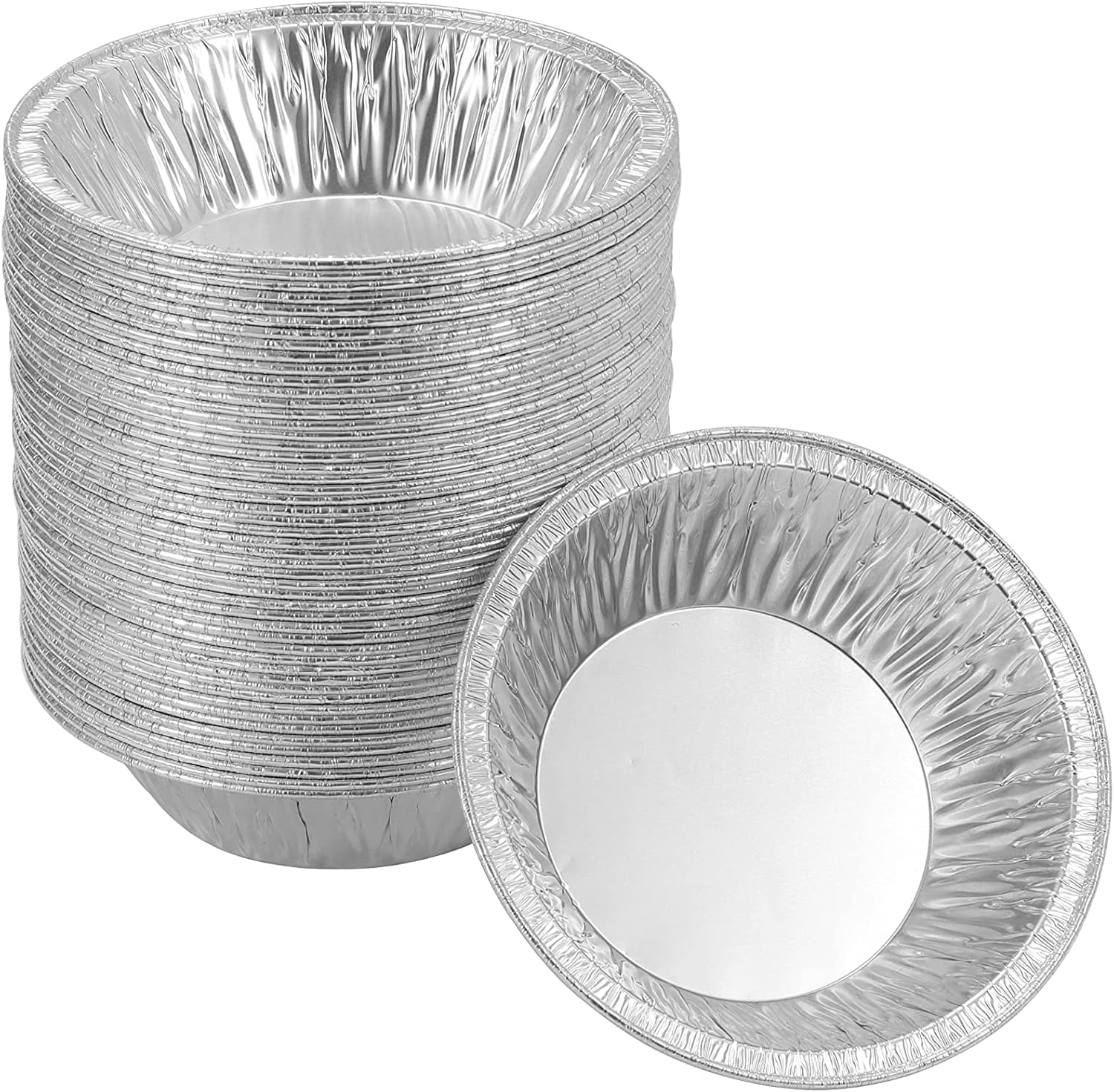 Mini Pie Pans 5 Inch, Heavy Duty Disposable Aluminum Tart Tins, Perfect ...