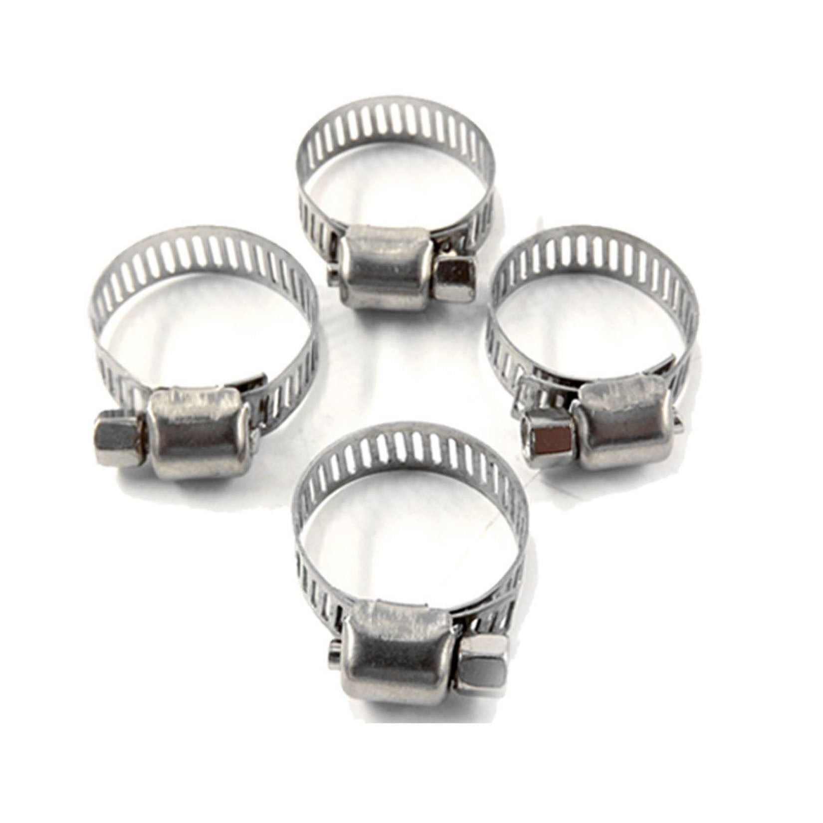 50 Pack Pinch Clamps Rings 1 inch Stainless Steel Crimp Pinch Fitting ...