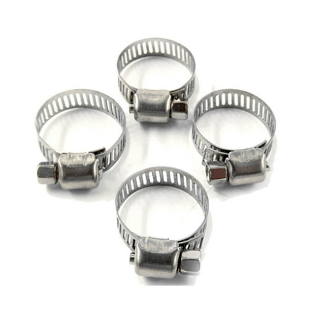 50 Pack Pinch Clamps Rings 1 inch Stainless Steel Crimp Pinch Fitting ...