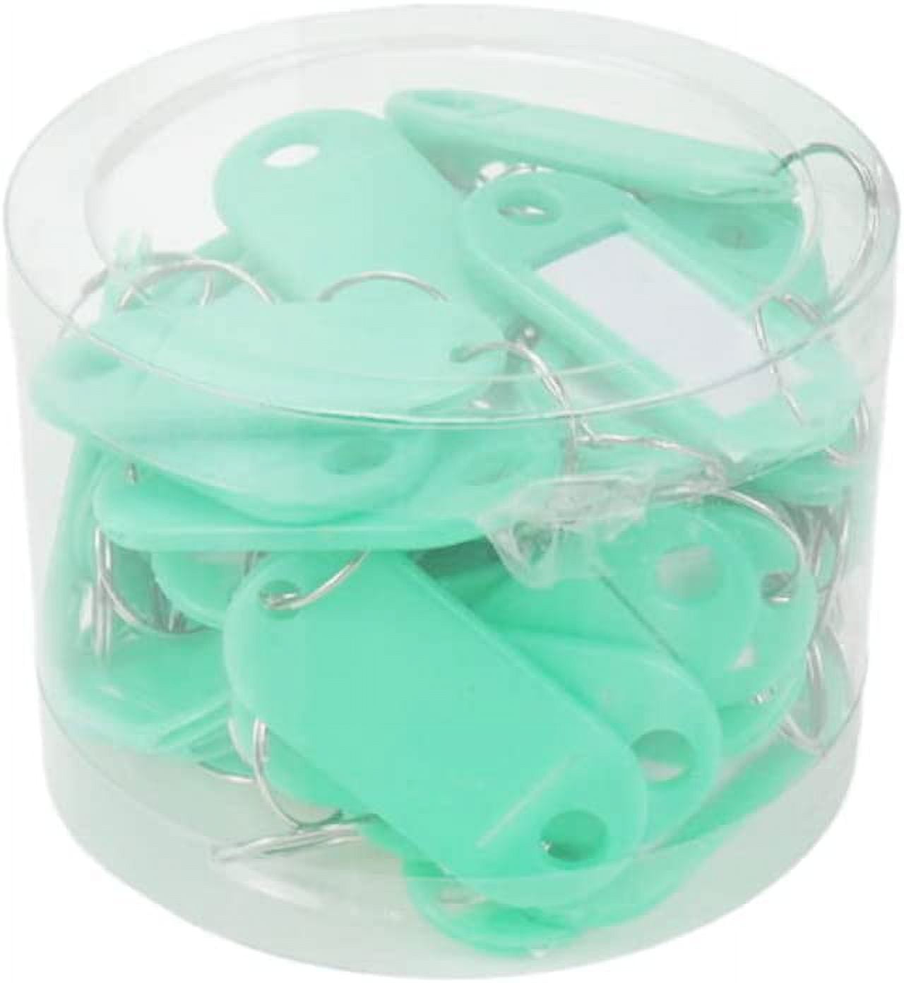 50 Pack Plastic Key Tags Key Name Tag Tough Writable Key Identifiers ...