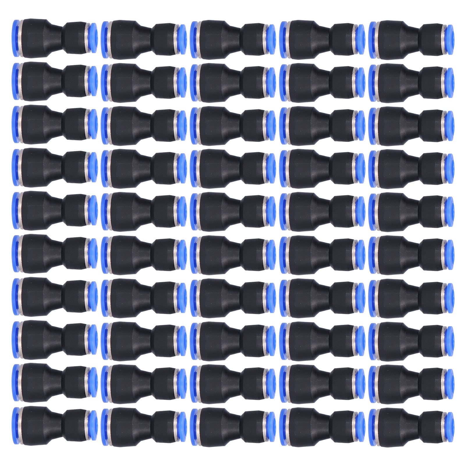 50 Pack Pneumatic Reducing Connector - Straight Push-in Reducer ...
