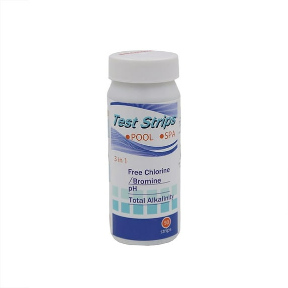 50-Pack Pool & Spa Test Strips - 3-in-1 Rapid Water Testing Kit for pH ...