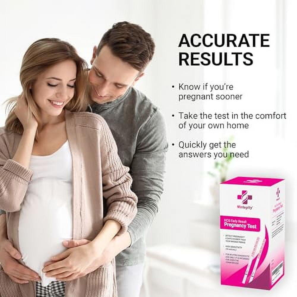 50 Pack Pregnancy Test Strips Early Detection, 10 MIU/ML, Rapid and ...