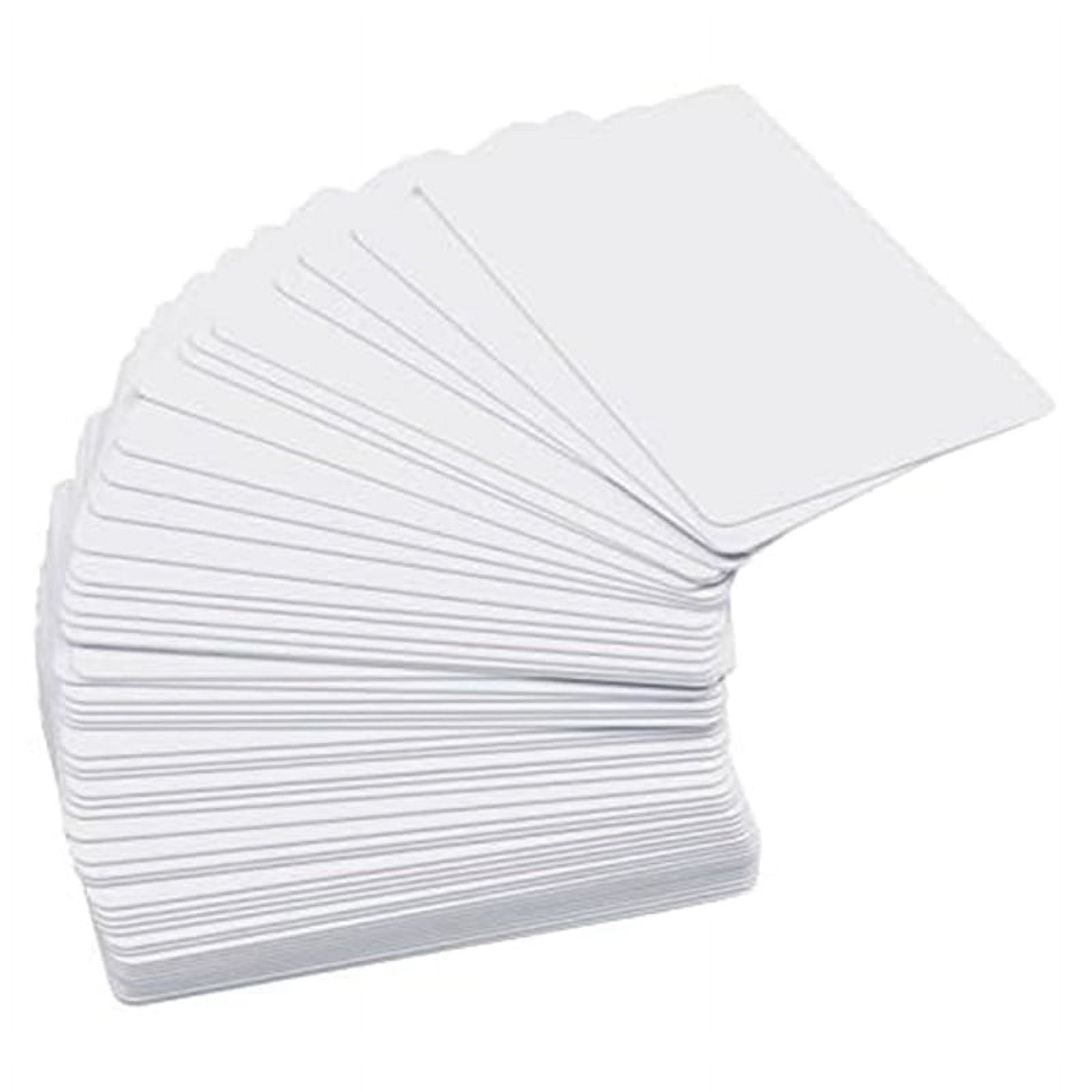 50 Pack Premium Blank PVC Cards, CR80 30Mil Graphic Quality White ...